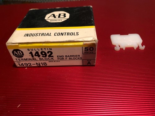 Allen Bradley 1492-N18 Teminal Block end Barrier Series A | eBay