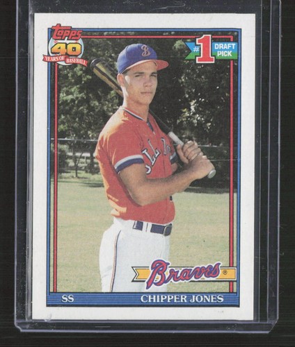 1991 Topps #333 Chipper Jones Draft Pick Rookie | eBay