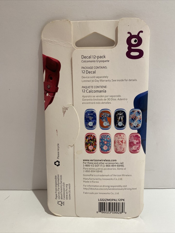 Verizon Decal Stickers for GizmoPal - 12pack | eBay