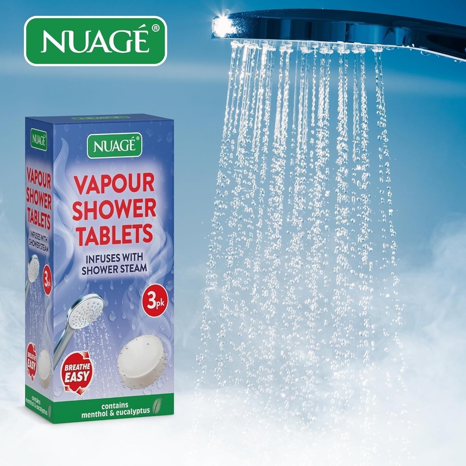 Nuage Vapour Shower Tablets Breathe Easy with Every Shower Menthol 3 ...