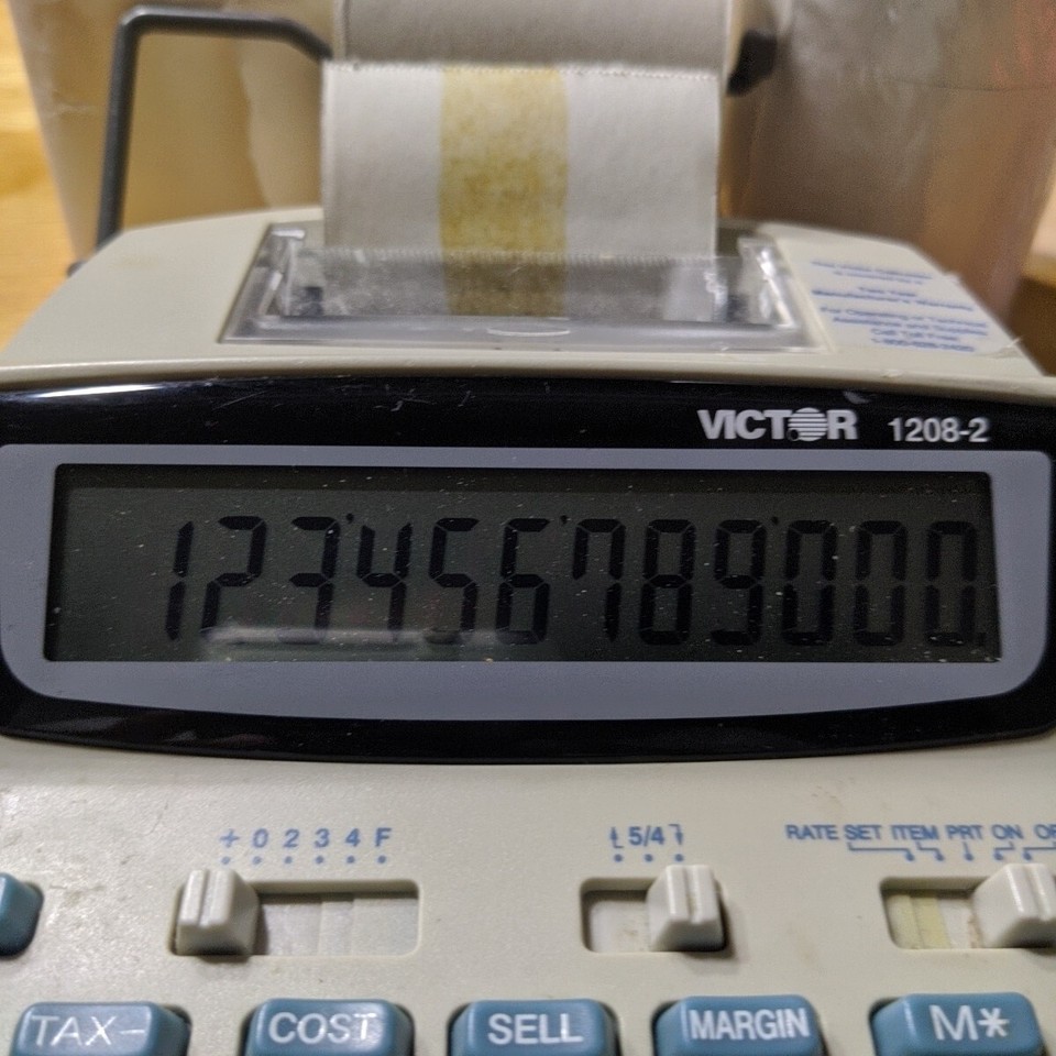 Victor 1208-2 Printing Calculator Vintage Compact and Reliable Adding ...
