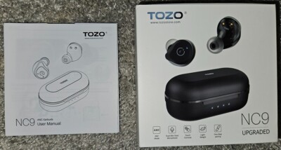 TOZO NC9 Hybrid Active Noise Cancelling Wireless Earbuds Bluetooth 5.3 ...