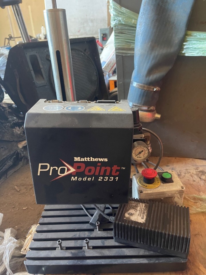 MATTHEWS PRO-POINT MODEL INDENT MARKING SYSTEM And Magnet Chuck | eBay