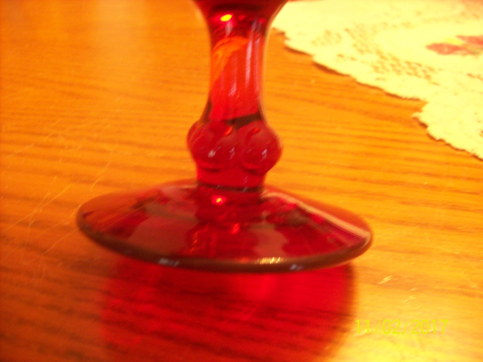 Paden City Rudy Red Popeye & Olive 11 Champagne Sherbet Glasses, 2 ...