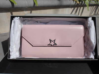 Golden Goose Deluxe Brand VEDETTE Pink Leather & Leather Lined Wallet ...
