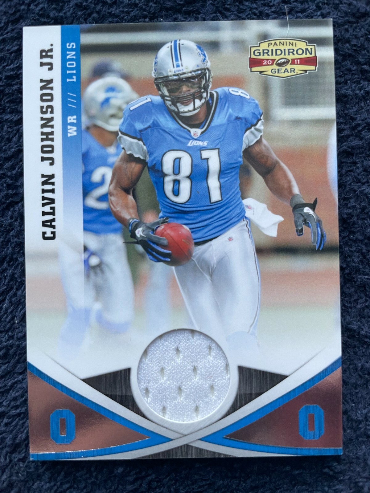 Calvin Johnson Jr. #99 - 2011 Panini Gridiron Gear - Silver "O" Game ...