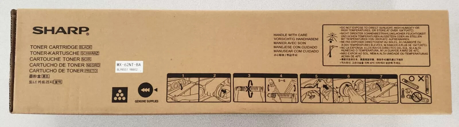 Sharp MX-6240 (MX62NTBA) Black Toner Cartridge for sale online | eBay