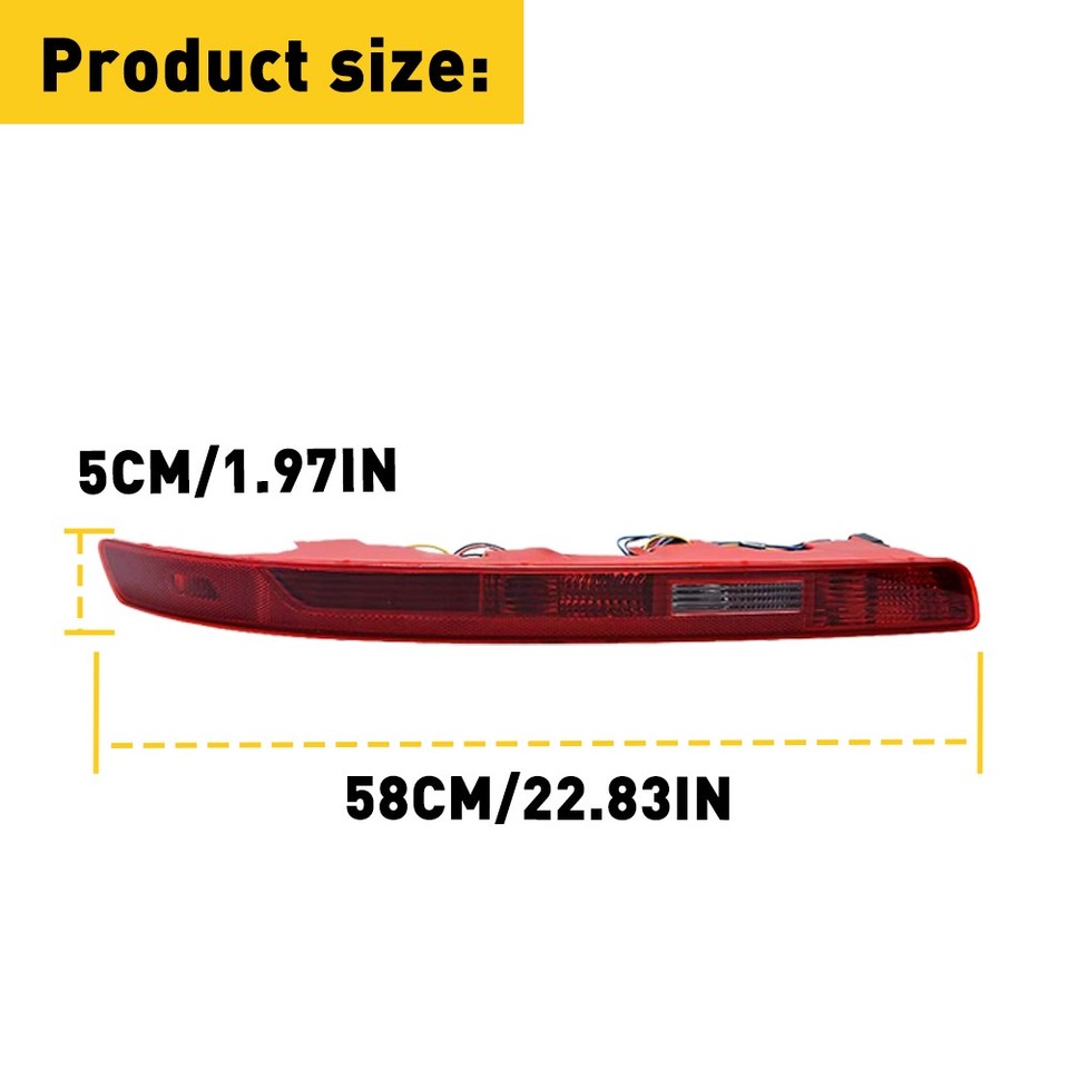 For Audi Q7 2006-15 Left Side Rear Bumper Reverse Light Tail Fog Lamp w ...