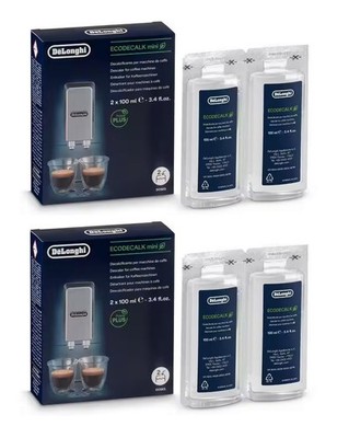 DeLonghi Descaler Liquid Cleaner EcoDecalk Mini Coffee Machine - 4 X ...
