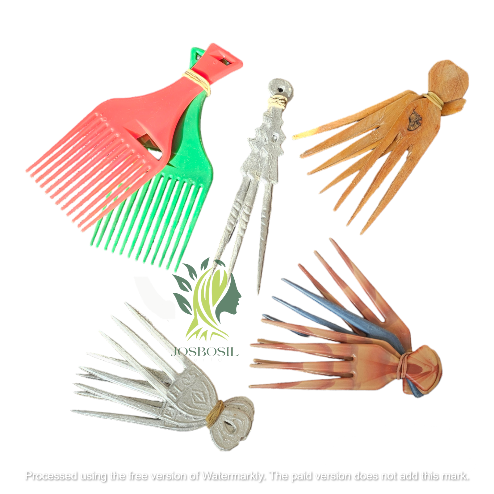 Nigerian Precision Cutting Detangling Parting 3 or 1 Tail Comb Pik ...