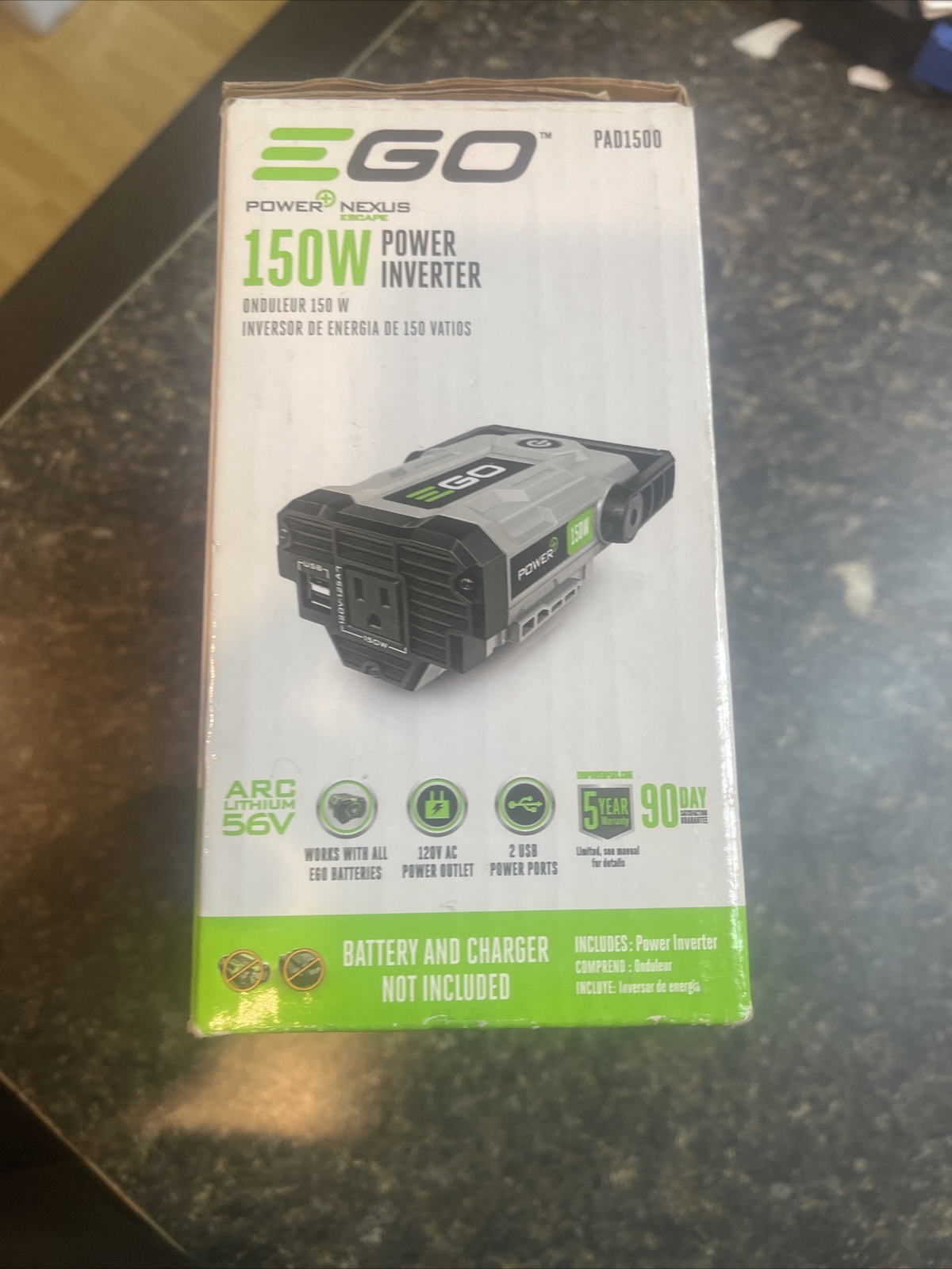 NEW EGO Power + Nexus Escape 150 Watt Power Inverter PAD1500 ...