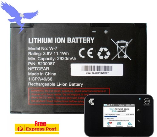 Replace Battery for Telstra Advanced III 4G 4GX Modem Netgear 810S W-7 ...