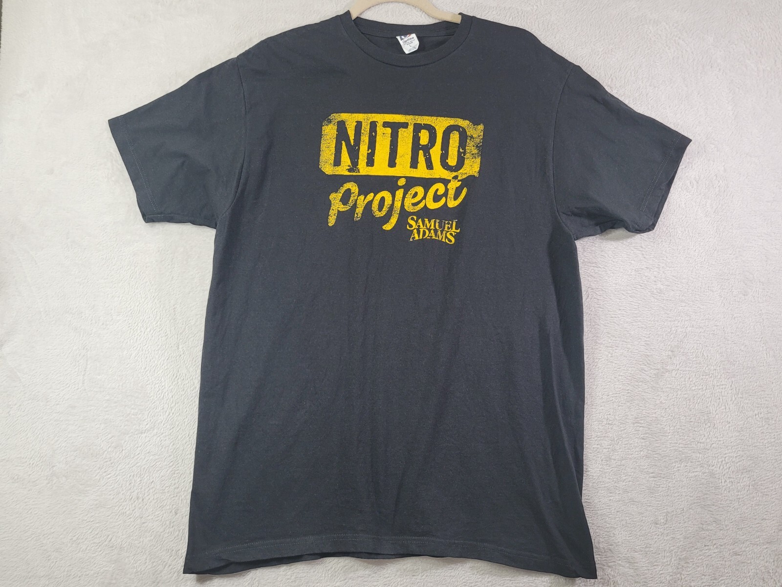 SAMUEL ADAMS Nitro project Logo Optima Black T-Shirt … - Gem
