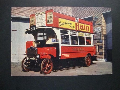 Railfans2 411) Postcard, UK Museum, London General Omnibus Co's K Type ...