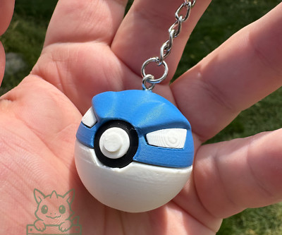 3D Printed Shiny Voltorb Keychain | Electric-Themed Gaming Fan ...