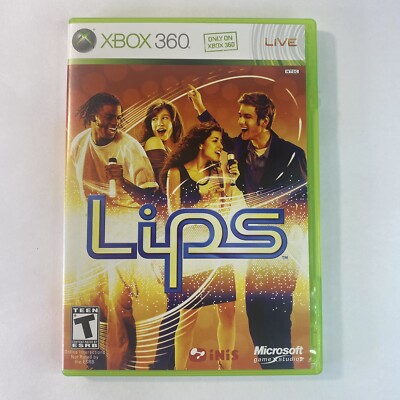 Microsoft Xbox 360 Lips Singing Multiplayer Game | T-Teen | 2008 | Lips Series | Simulation ...