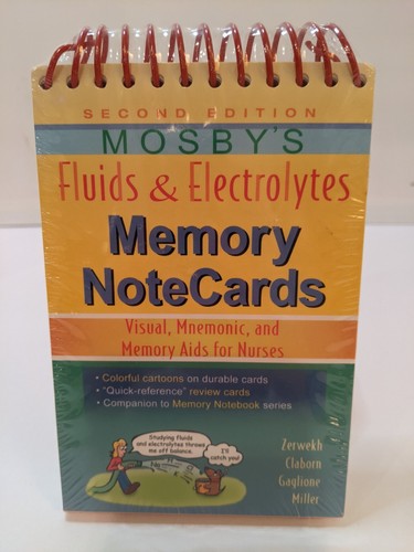 Mosby's Fluids and Electrolytes Memory NoteCards : Visual, Mnemonic ...