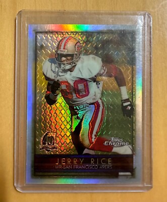 1996 Topps Chrome Refractor - Jerry Rice - 49ERS - #98 - HOFer | eBay