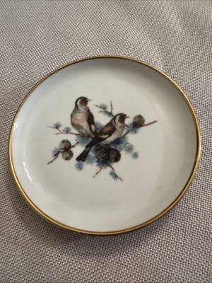 Vtg AK Kaiser Bird Porcelain Mini Plates Coasters 4” Vogel W. Germany ...