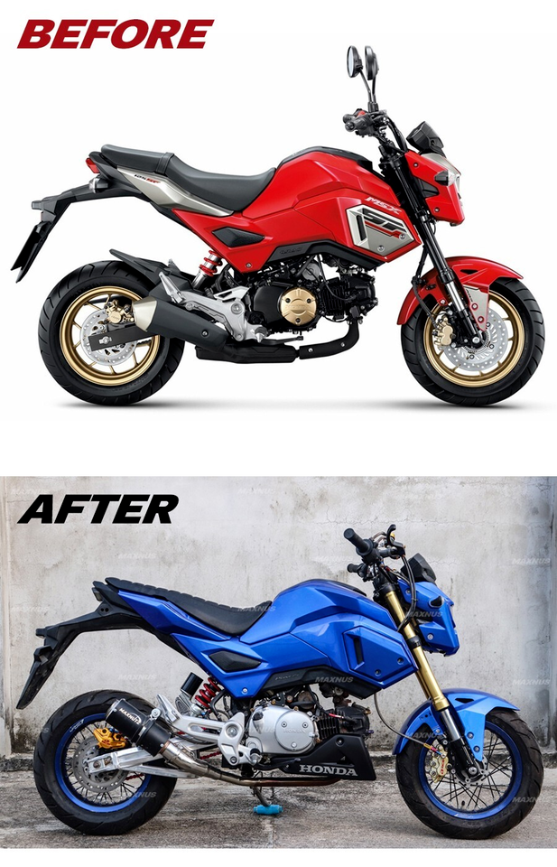 2016-2020 Honda Grom 125 Black Belly Pan Under Crank Fairing Guard ...