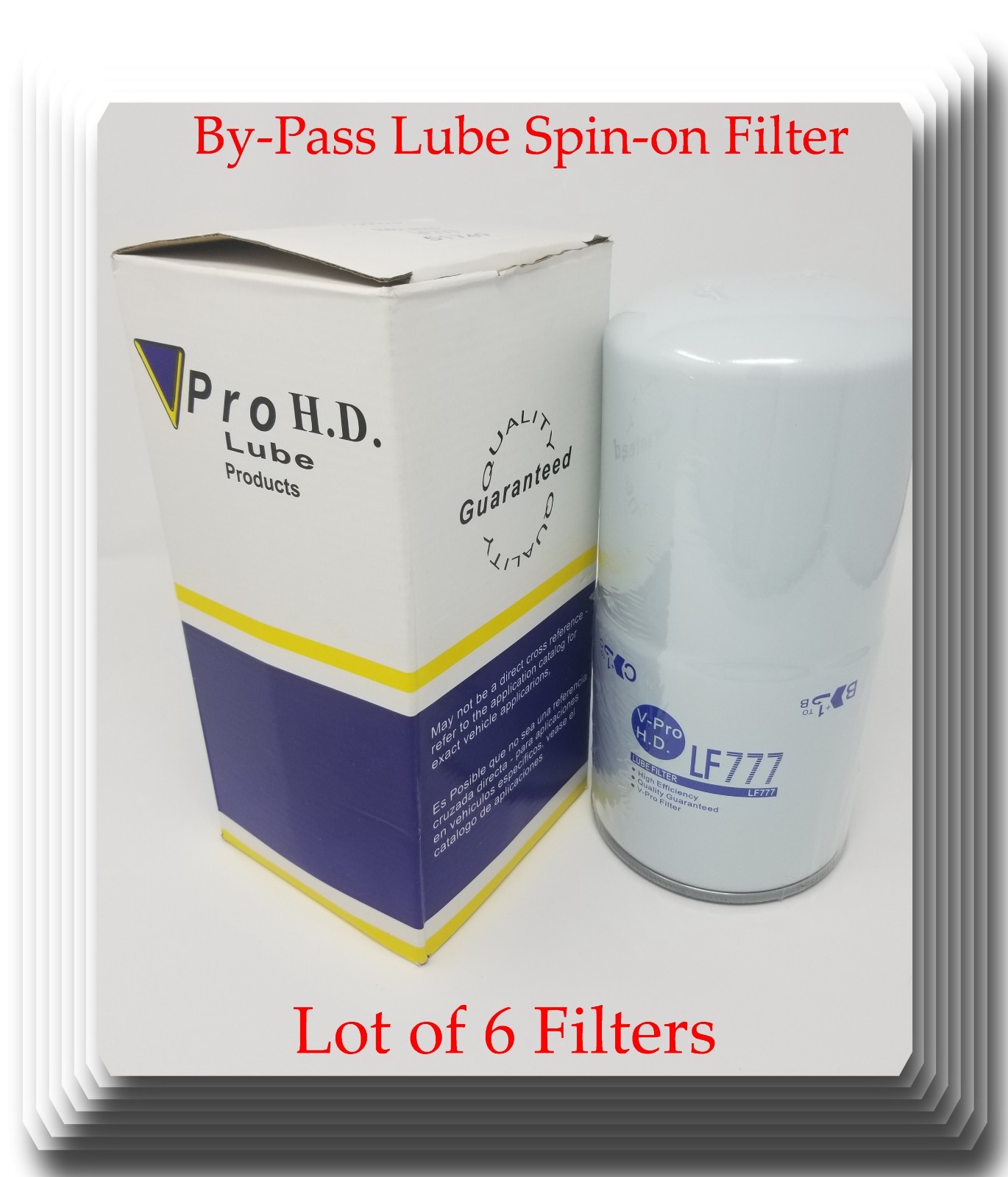 6 x LF777 By-Pass Oil Filter Fits Cummins Caterpillar Freightliner IHC ...