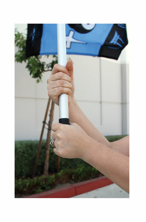 6ft Flag Pole 6' Hand Held Aluminum Flag Pole Hand Held Parade Flag ...