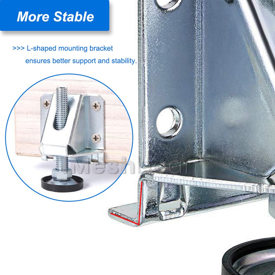 Leg Leveler, 4 Pack Leveling Feet, Heavy Duty Adjustable Furniture ...