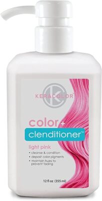Keracolor Color + Clenditioner LIGHT PINK 355ml Kera Colour Shampoo ...