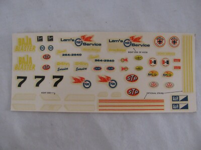 1968 MPC Universal Dune Buggy Jeep CJ5 Model Car Kit Decals Sheet #405 ...