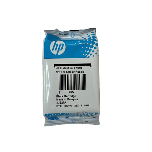 HP Instant Ink 67/305 Printer BLACK Cartridge New Sealed | eBay