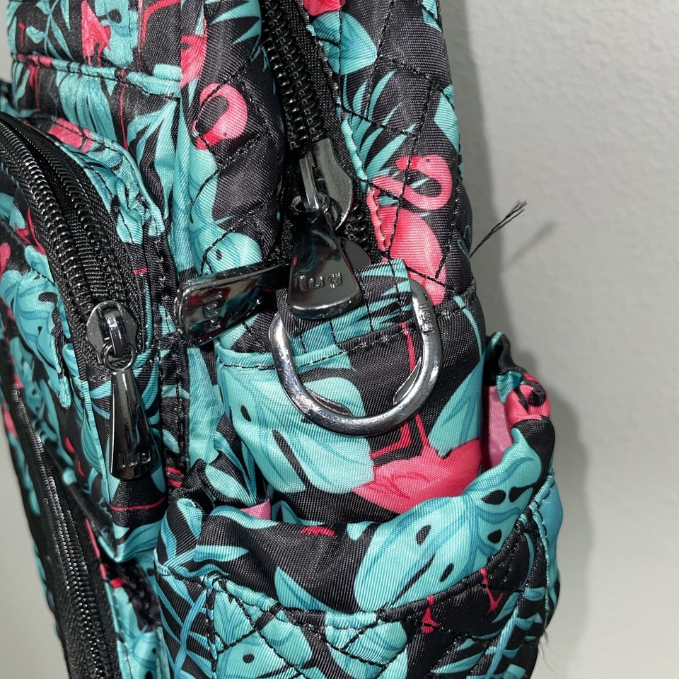 LUG Mini Puddle Jumper Tropical Print Travel Bag—Missing Cross Body ...