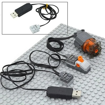 USB Cable Power Supply-LEGO 9686 8883 Motor Train 15039 15012 DIY ...