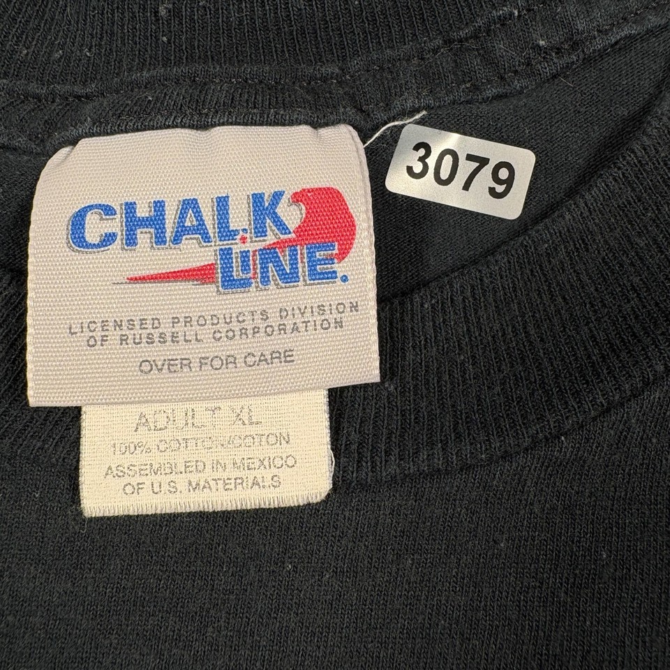 Vintage 1996 Pittsburgh Steelers T-Shirt Adult XL Black Chalk Line ...