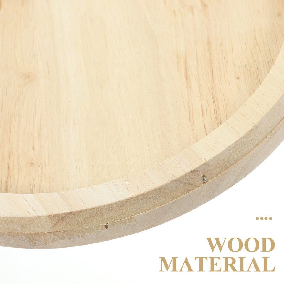 Sofa Armrest Tray Table Round Wooden Tray Foldable Snacks Sofa Couch ...