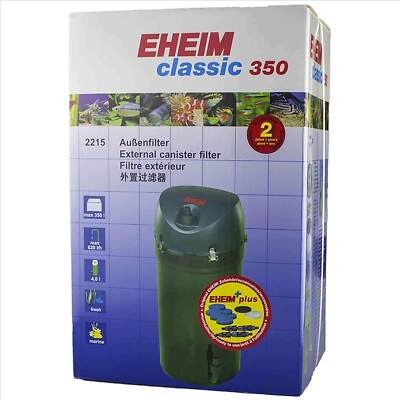 Eheim Classic 350 - 2215 (With Sponge Media) Canister Filter | eBay ...
