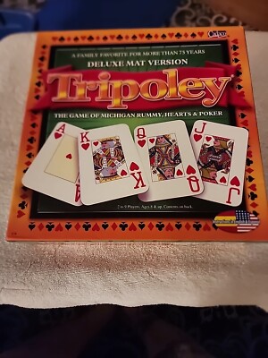 Tripoley Deluxe Mat Version The Game of Michigan Rummy, Hearts & Poker ...