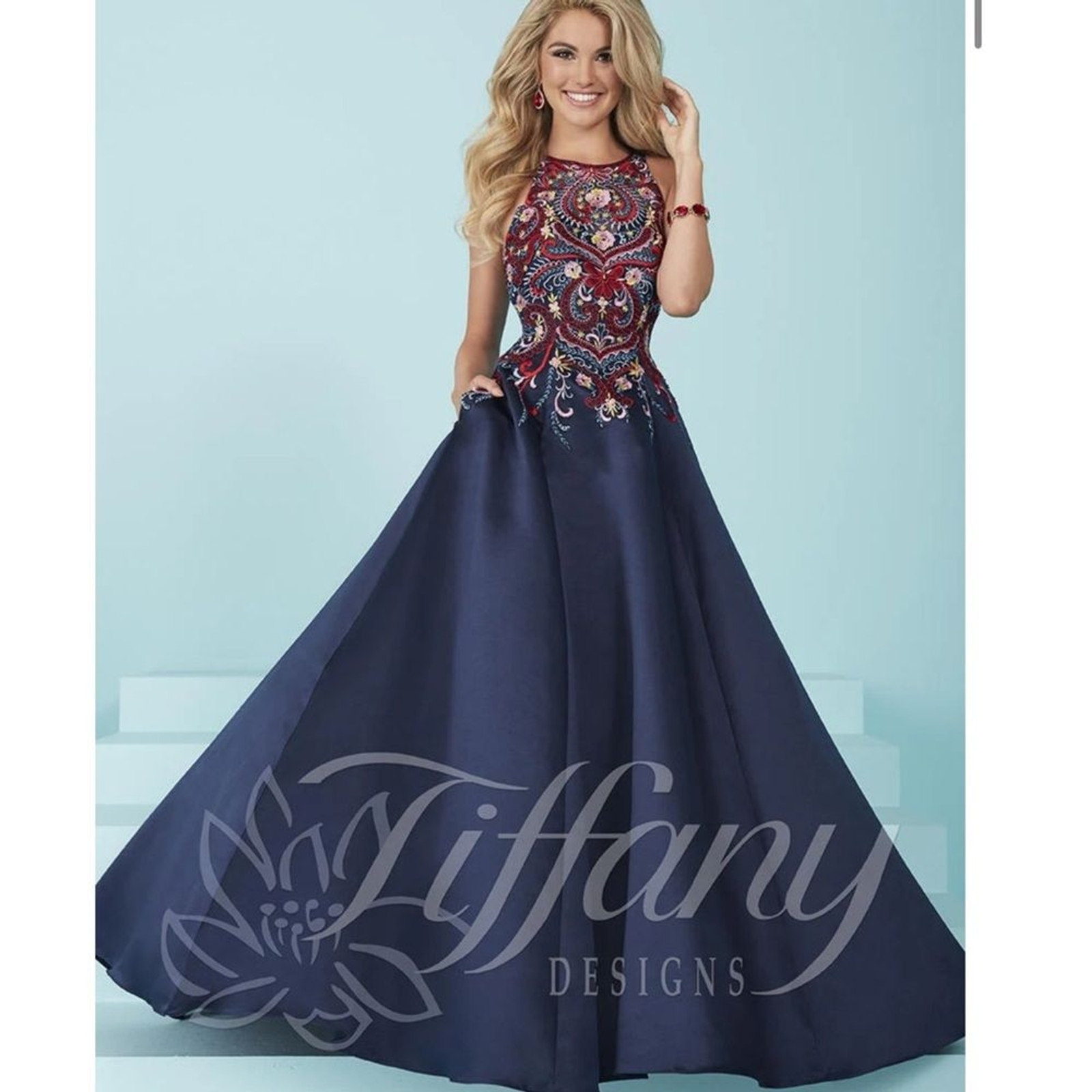 TIFFANY DESIGNS 16213 Prom Formal Military Ball Princ… - Gem