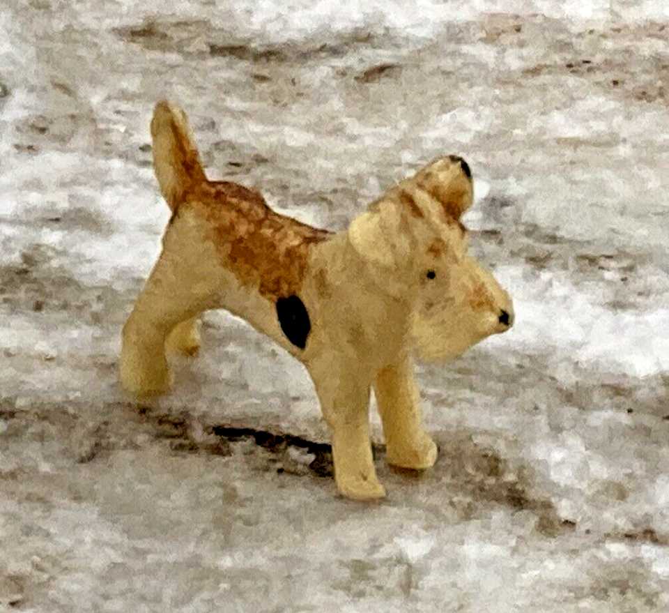 Vintage Miniature Hard Plastic Toy Lakeland Welsh Terrier Dog Made in ...