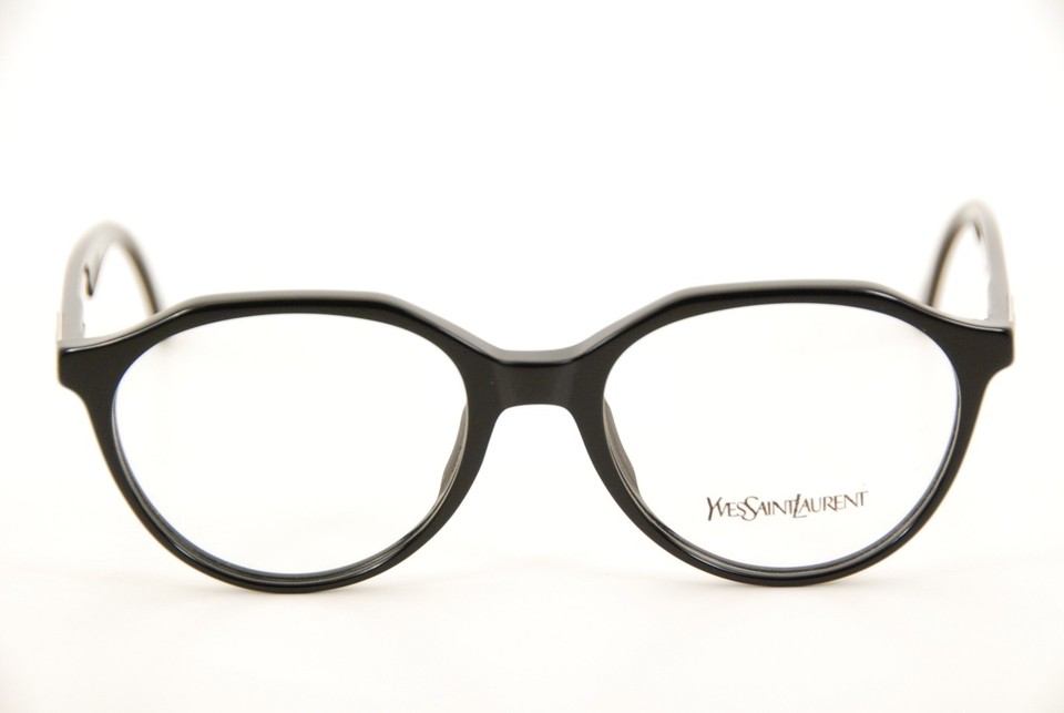 Vintage Authentic Yves Saint Laurent Glasses YSL Black 51mm Frames ...