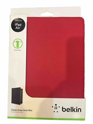 Belkin Classic Strap Cover For iPad Air - Red | eBay
