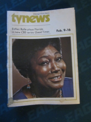 TV News Magazine Regional TV Guide February 1974 Esther Rolle Good ...