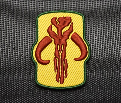 Premium Embroidered Mythosaur UniformPatch Boba Fett Mandalorian Star ...