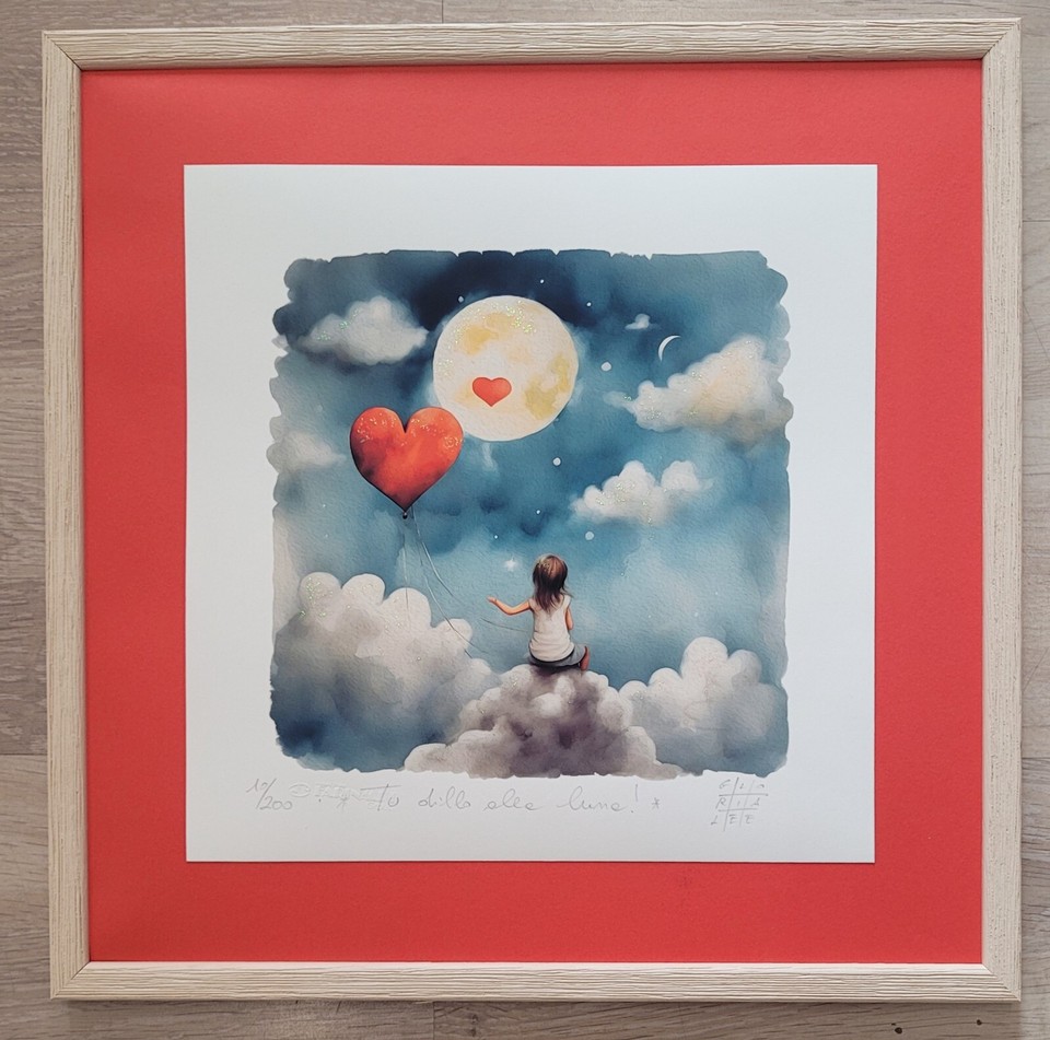 Gloria Lee Fine Art Print Tu dillo alla luna Pop casa arte quadri | eBay