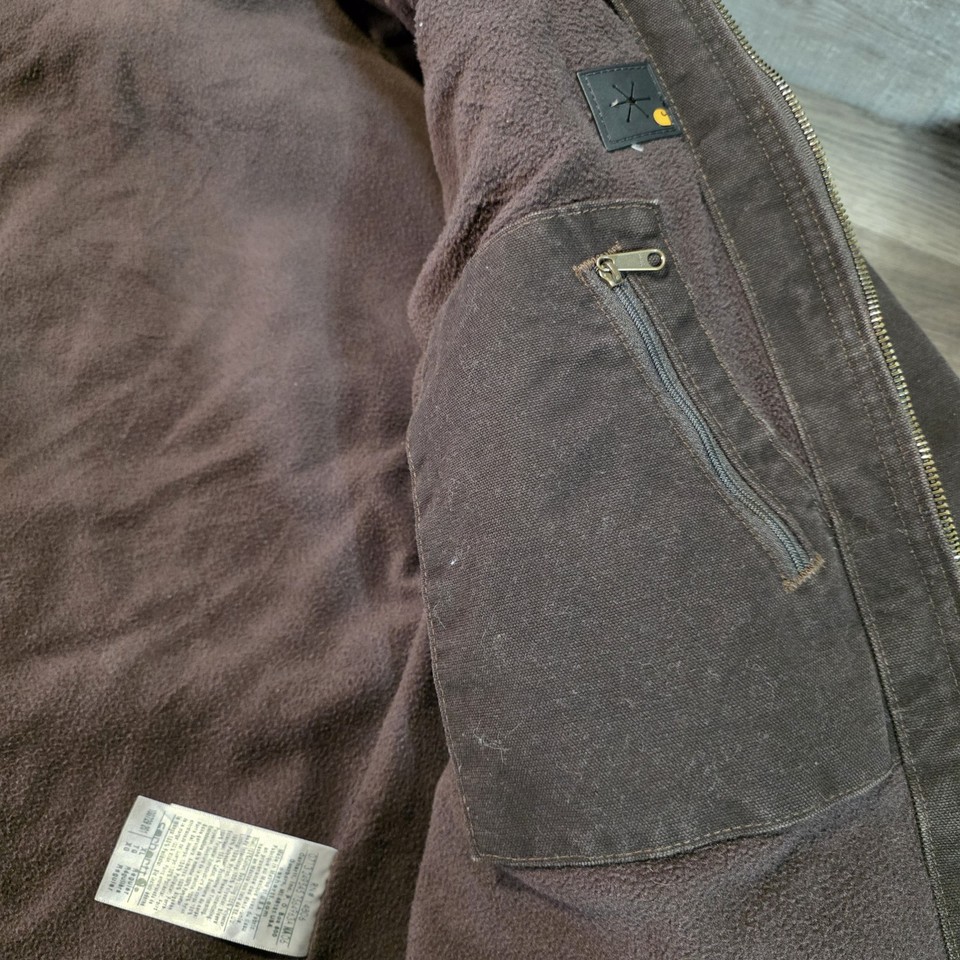 Carhartt Chapman Jacket 100729 201 Fleece Lined Hooded Men's X Large ...