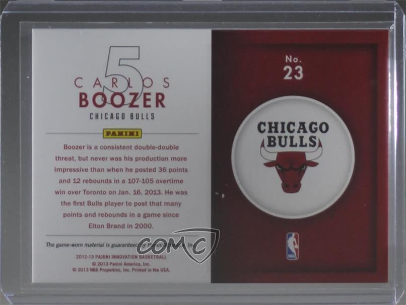 2012-13 Panini Innovation Jerseys /49 Carlos Boozer #23 | eBay
