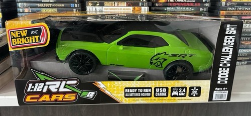 New Bright RC - Dodge Challenger SRT HellCat - Green - 1:12 Scale, new ...