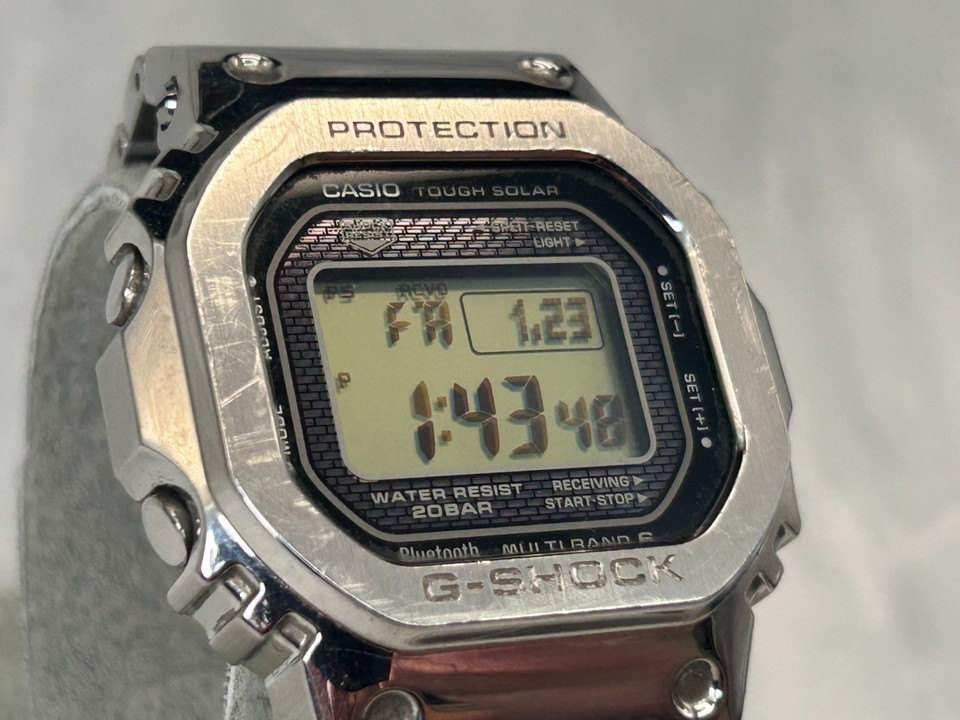 [Exc+5] 1 DAY SHIP CASIO G-SHOCK GMW-B5000-1JF Full Metal Bluetooth ...