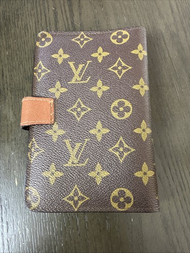 Authentic Louis Vuitton LV Diary Browns Monogram Cover w Snap Closure, 6 Cards | eBay