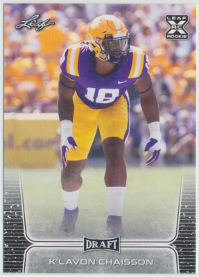 K'Lavon Chaisson - LSU Tigers - 2020 Leaf Draft Football - RC - #42 | eBay