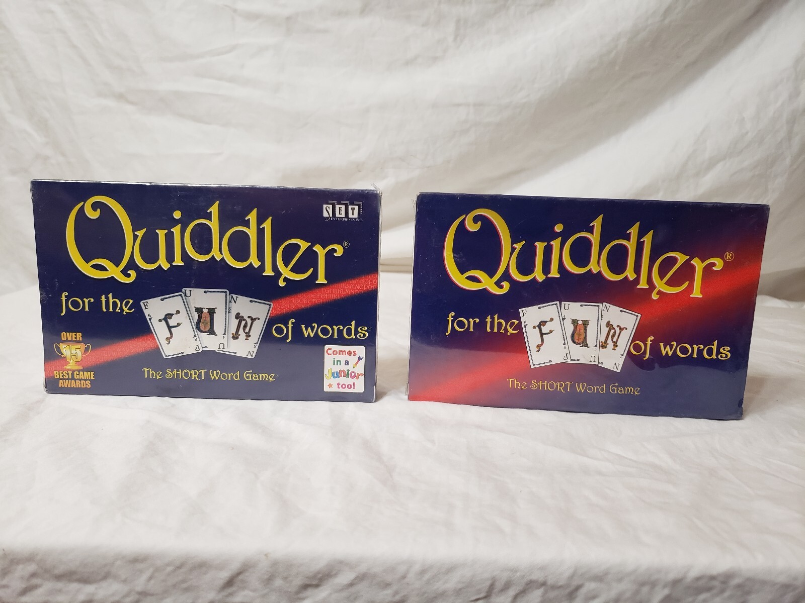QUIDDLER The Short Word Game Card Lot Of 2 NEW Rummy Style Fun Words ...